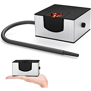 Cocktail Smoker, Wancle Smoking Gun Smoke Infuser for Food Portable Cold Smoker for Food, Cheese & Cocktails,Portable Whiskey Smoker Infuser Smoker Gun for Indoor Kitchen & Outdoor Smoke(Silver)