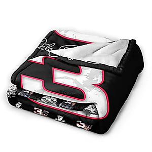 DUMIEOKULA Blanket Flannel Fleece Plush Blanket Throw - Super Soft Warm Lightweight Microfiber Blanket for Chair, Sofa, Couch, Camping, Travel, Black, 50''x40''