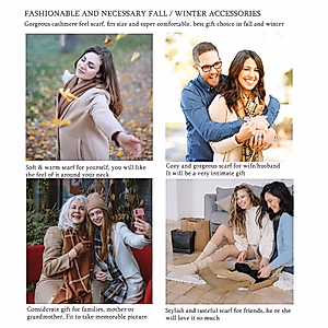 AUSEKALY Scarf For Men Women Neck Scarf Plaid Winter Scarf Fall Softest Classic Warm Bright Yellow