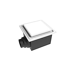 Aero Pure ABF110 L5 W ABF110L5 Ceiling Mount 110 CFM w/LED Light/Nightlight, Energy Star Certified, White Quiet Bathroom Ventilation Fan