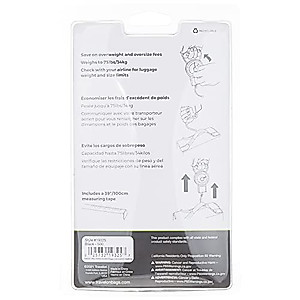 Travelon Stop & Lock Luggage Scale, Black, One Size