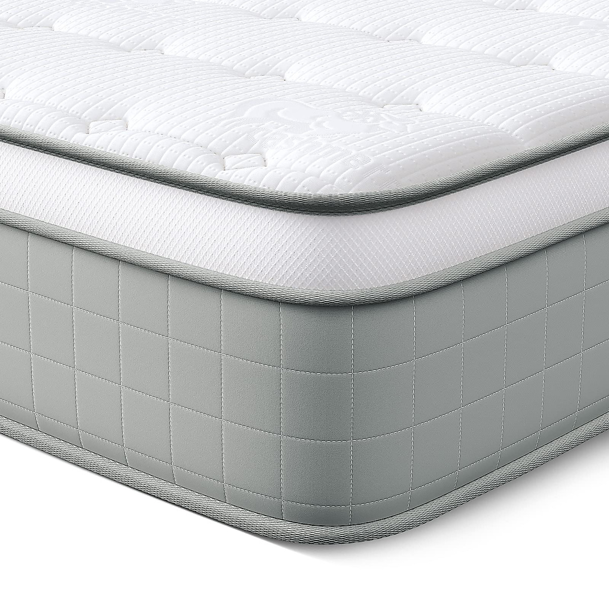Vesgantti Twin XL Mattress, 12 Inch Hybrid XL Twin Mattress in a Box, Pressure Relief Extra Long Twin Mattresses with Breathable Memory Foam & Individual Pocket Spring, Medium Firm