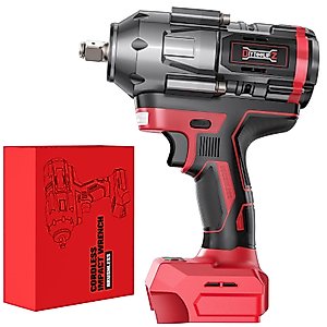 Cordless Impact Wrench 1/2 inch for Milwaukee M18 Battery, 900Ft-lbs(1200N.m) High Torque Brushless Electric Impact Wrench Gun, Power Impact Driver with 4-Mode Speed, LED Work Light(no battery)