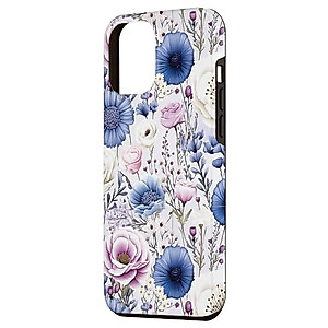 iPhone 14 Pro Max Case Cute Flower Printed Flower Cover for Men Women Phone Case