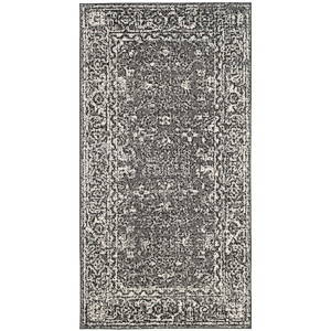 SAFAVIEH Evoke Collection 2'2" x 4' Grey/Ivory EVK270S Shabby Chic Distressed Non-Shedding Living Room Bedroom Accent Rug