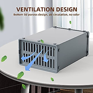 JONYJ 12 Pack Shoe Organizer, Clear Plastic Stackable Shoe Storage, Multifunctional Shoe Box