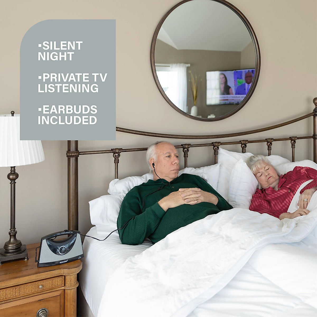 SEREONIC PRO Soundbox: Top-Grade Wireless TV Speakers for Smart TV, Optimal TV Speaker, Prime Wireless Speakers for TV, Enhancing Speakers for TV Sound for Hard of Hearing (Black)