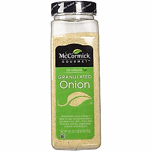 McCormick All Natural Gourmet Granulated Onion, 19.5 Ounce Packed in USA by McCormick