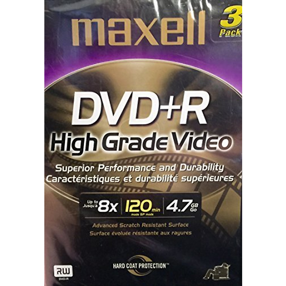 Maxell DVD+R HIGH Grade Video 3 Pack