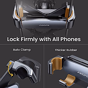 AINOPE Car Phone Holder Mount 2023 Upgrade Gravity Car Phone Mount with Newest Air Vent Clip Auto Lock Hands Free Cell Phone Holder Mount for Car Compatible for iPhone 14 Pro Max 13 12 & All Phones