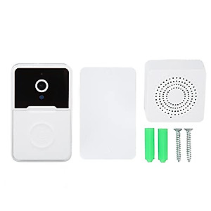 Tbest Ring Doorbell,Door Bell Cameras Wireless,Mini Camera,Smart Video Doorbell Wireless Two Way Audio Remote Video Call IR Night Vision for Home White Tbestvy4fs59ebm