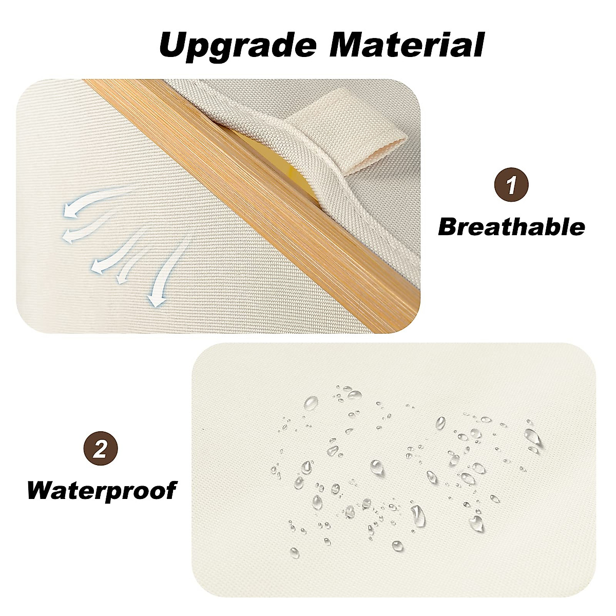 Large Laundry Basket with Lid - 100L Collapsible Laundry Hamper with Removable Bag, Waterproof Slim Laundry Basket with Handles, Tall Dirty Clothes Hamper for Bedroom Bathroom (Beige)