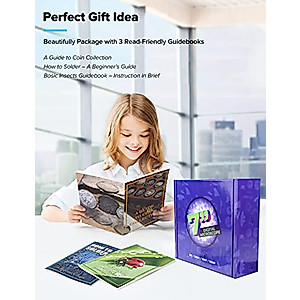7-inch HDMI LCD Digital Microscope with Extension Tube and Guidebooks, (1200X 16MP 1080P), Microscope with Screen for Soldering & Coin Collection Included 32GB Card, Compatible with TV/Windows/Mac