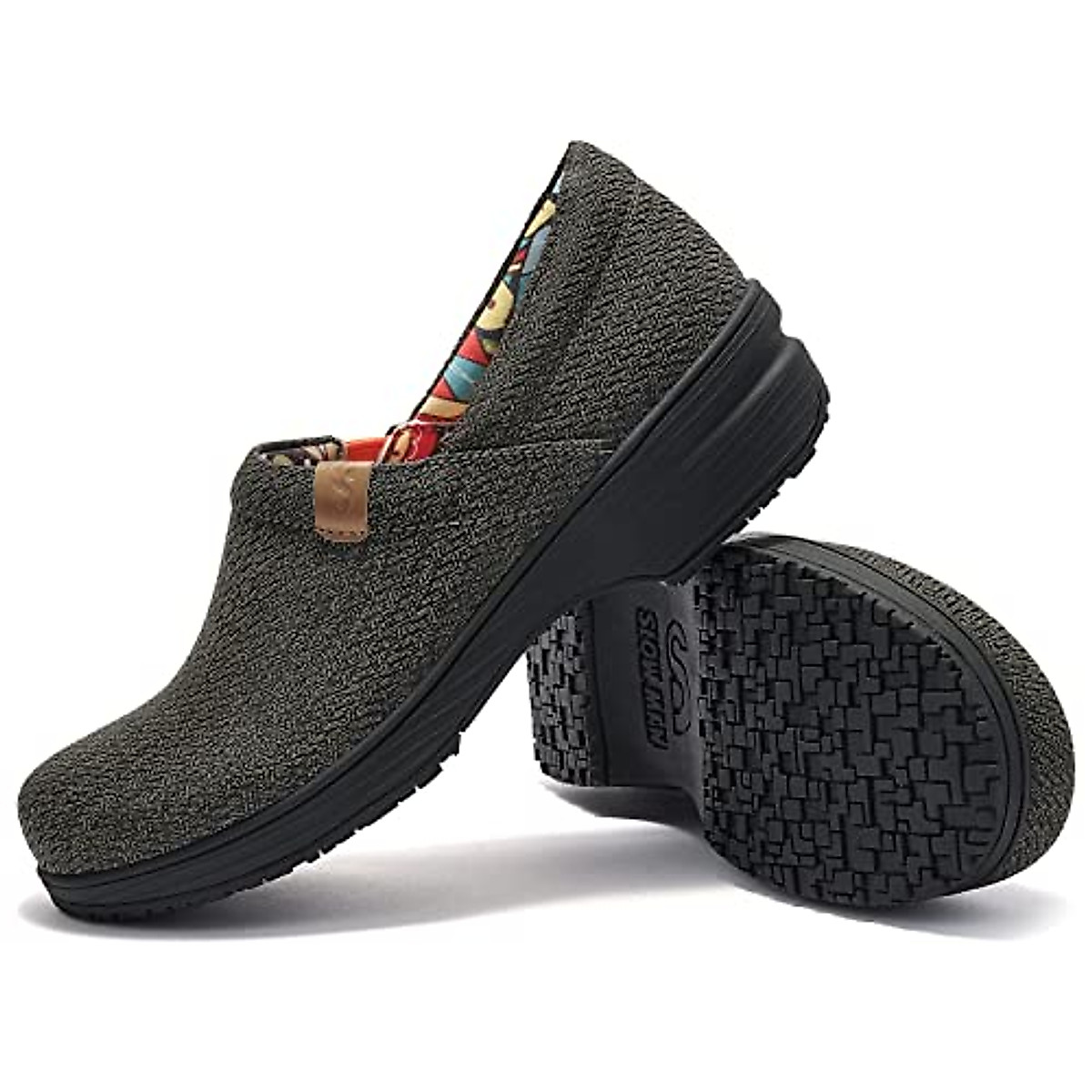 Women's Work Shoes Nurse's Non Slip - Healthcare and Nursing Shoes, All-Day Comfort, Fashion Sneakers Waterproof and Oil-Proof Walking Mary Jane Clogs Medical Breathable Shoes