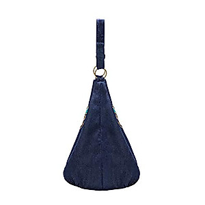 Women Crossbody Bag Fashion Hobo Shoulder Bags Casual Cross Body Denim Handmade Sling Bags,Heavy Embroidery Messenger Bag