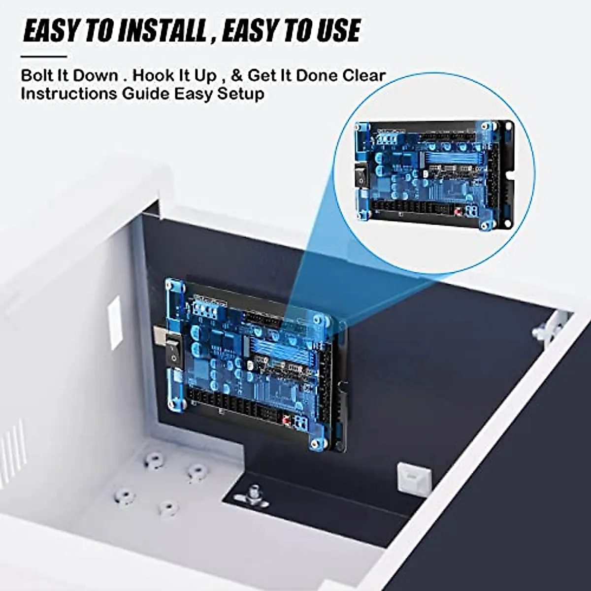 Monport K40 Laser Engraver Motherboard Upgrade Controller Compatible with lightburn for 40w Laser Engraver Lightburn Compatible，Acrylic Protection and Quiet Drive for CNC CO2 Laser Engraver Machines