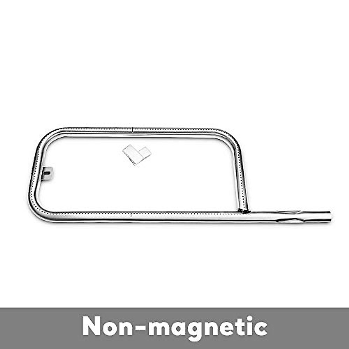 Uniflasy 7645 Cooking Grates and 41862 20.5 Inches Grill Burner for Weber Q200, Q220, Q2000 Q2200, Grill Replacement Parts Kit for Weber Q200