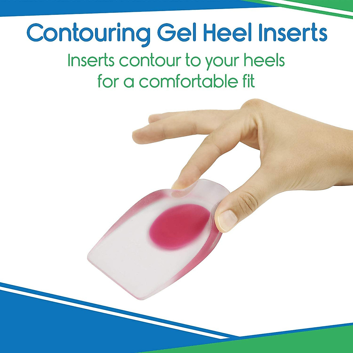 ViveSole Heel Cups for Kids for Pain Relief (2 Pairs) - Gel Cushions for Severs Disease, Plantar Fasciitis, Bone Spur - Silicone Inserts for Shoes, Orthopedic Shock Absorbing Pads for Support