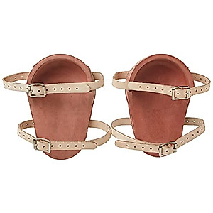 CLC Custom Leathercraft 318 Professional Heavy-Duty Molded Rubber Kneepads,Brown