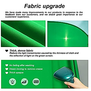 RGTBANWPN Green Screen Chair, 59in Portable Green Screen, Portable Background, 4.65ft Green Background Screen Portable, Chroma Key Green for Video