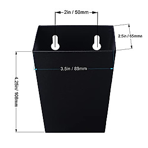 Jumiok Satin Black Cast Iron Bottle Opener Wall Mounted with Bottle Cap Catcher Narrow