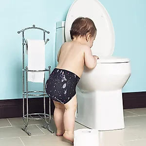 Potty Training Underwear for Boys, Toddler Rubber Swim Diaper Cover, Plastic Pants for Toddlers Training Pants, Training Underwear for Boys 2T