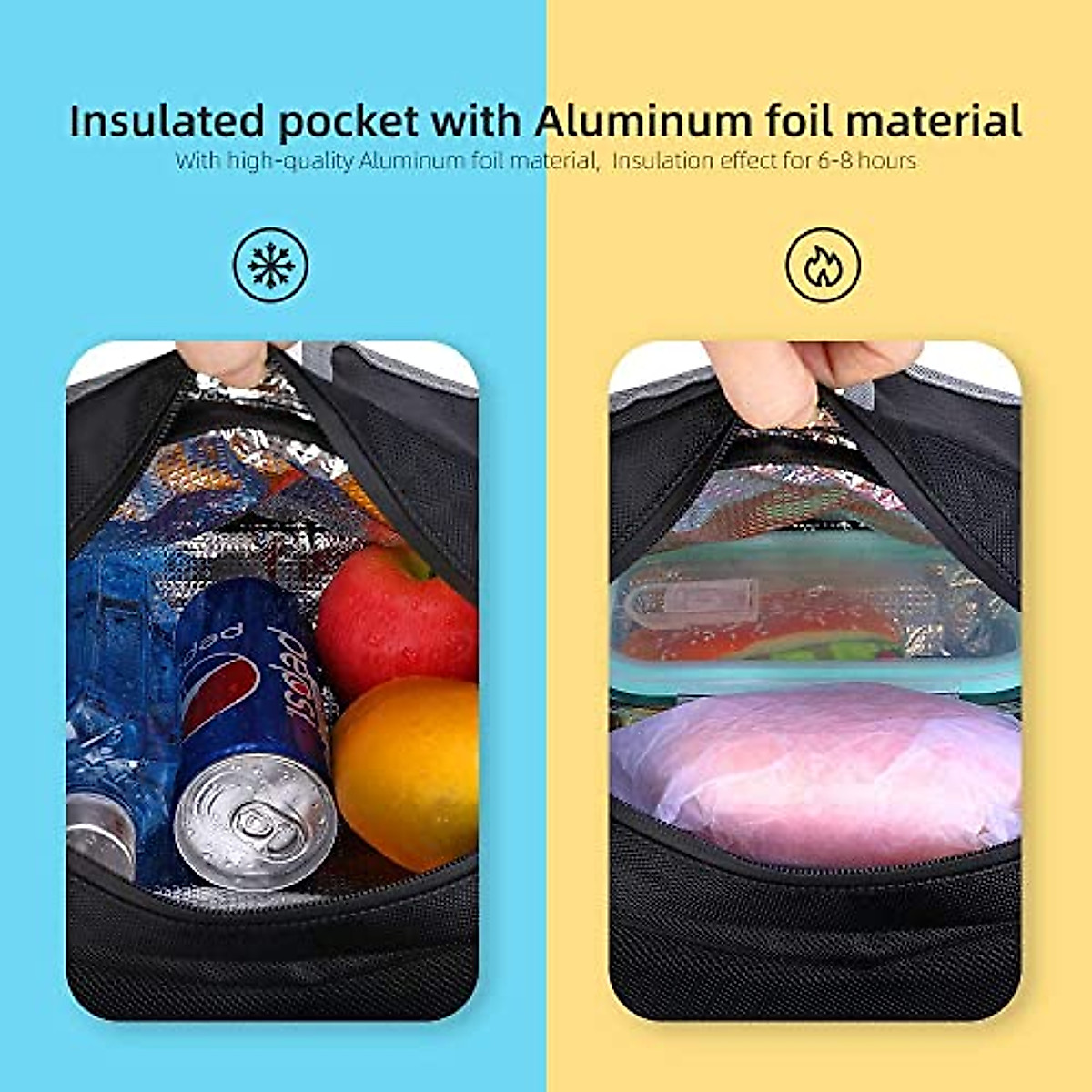 KEMIMOTO ATV Tank Bag Waterproof Warm/Cooler ATV accessories Motorcycle Saddle Bag Compatible with Sportsman Scrambler FourTrax Grizzly Snowmobile Bicycle