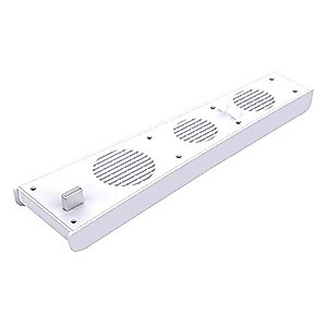 Cooling Fans for PS5 Accessories with External USB, 3 Fans Cooler Compatible with PS5 Digital Edition/Ultra HD for PS5 Console-白色