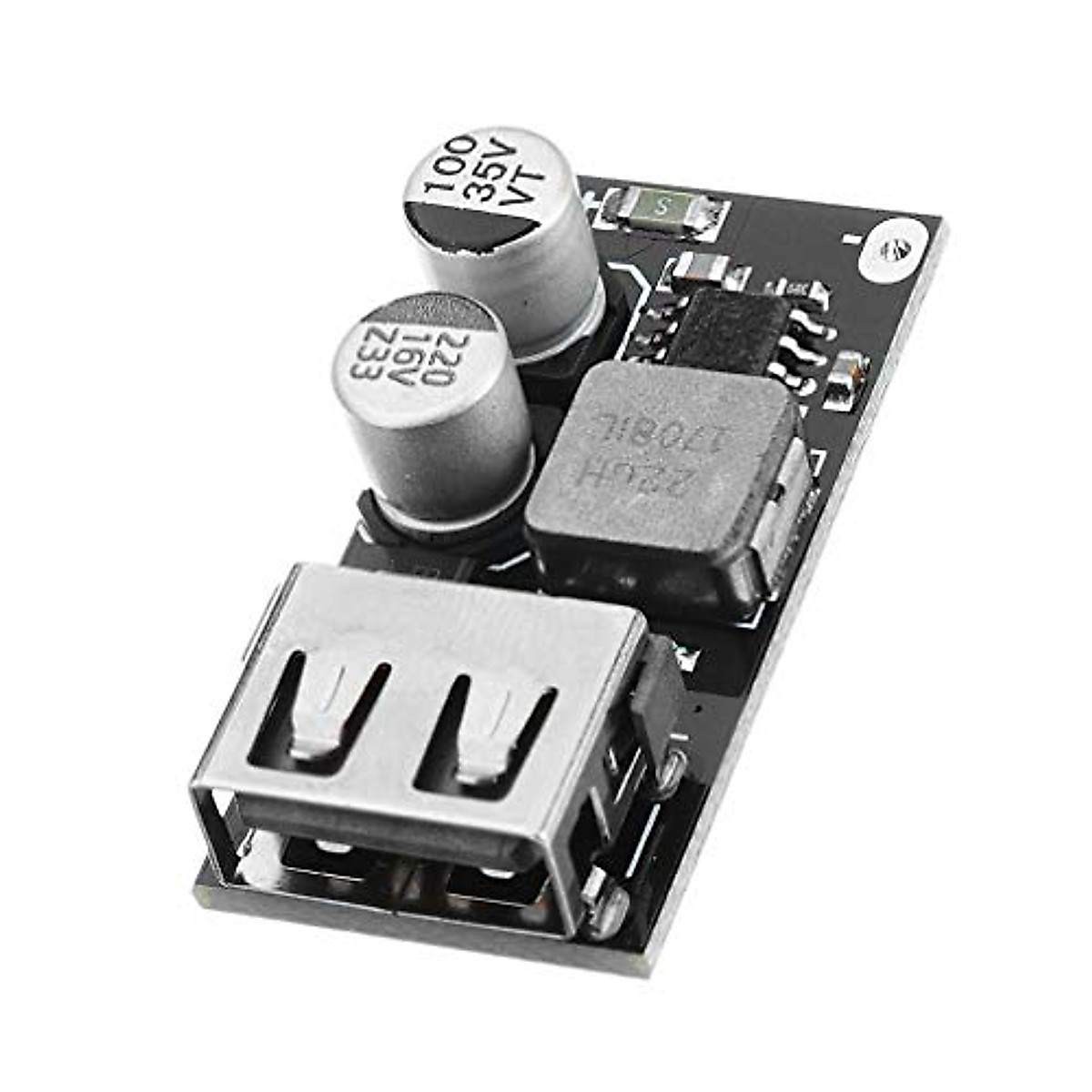 HiLetgo 2PCS DC-DC Power Buck Module 6V-32V12V24V to QC3.0 Fast Charging Single USB Charging Converter Board