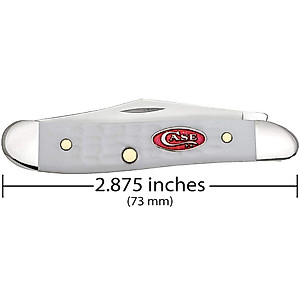 Personalized Case SparXX White Synthetic Standard Jig Peanut with Free Laser Engraving