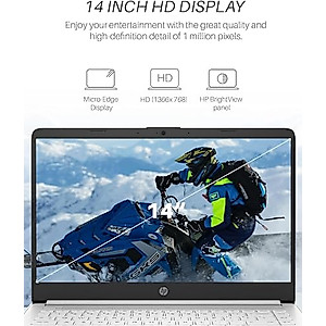 HP Stream 14 Laptop Window 11-16GB RAM - 320GB SSD - Intel Celeron N4120 - USB C - SD Card Reader - Long Battery Life - Fast Charge - Wireless Wi-Fi 5 - HDMI - Webcam - School Student - Microsoft365