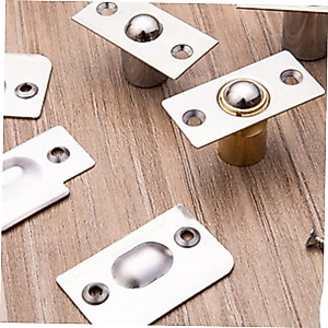 6 Pcs Stainless Steel Door Touch Beads Metal Ball Latches Door Ball Catch Ball Latches for Interior Door Adjustable Ball Latches Cabinet Ball Latches Closet Ball Catch Door Latches