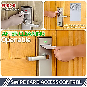 Zhi Yin CR80 Cleaning Cards, Dual Side Card Reader Cleaner, POS Swipe Terminal Cleaning Cards CK-CR80 (20pcs)