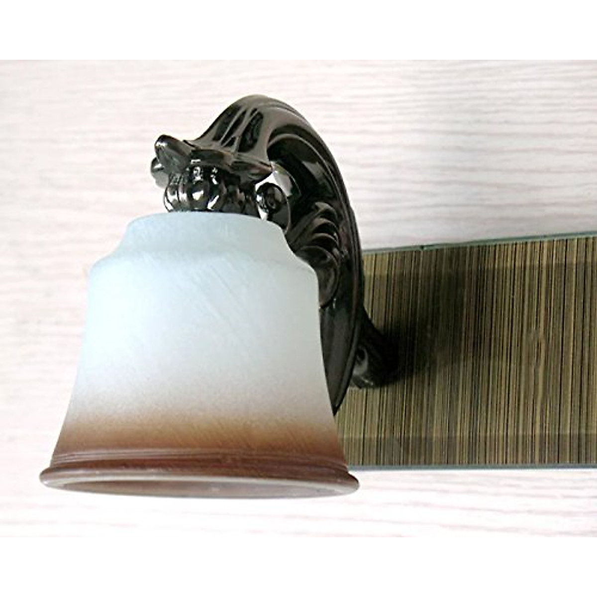 Lanterne Wall Sconces Metal Retro Simple Bedroom Bathroom with Glass Wall Lamp