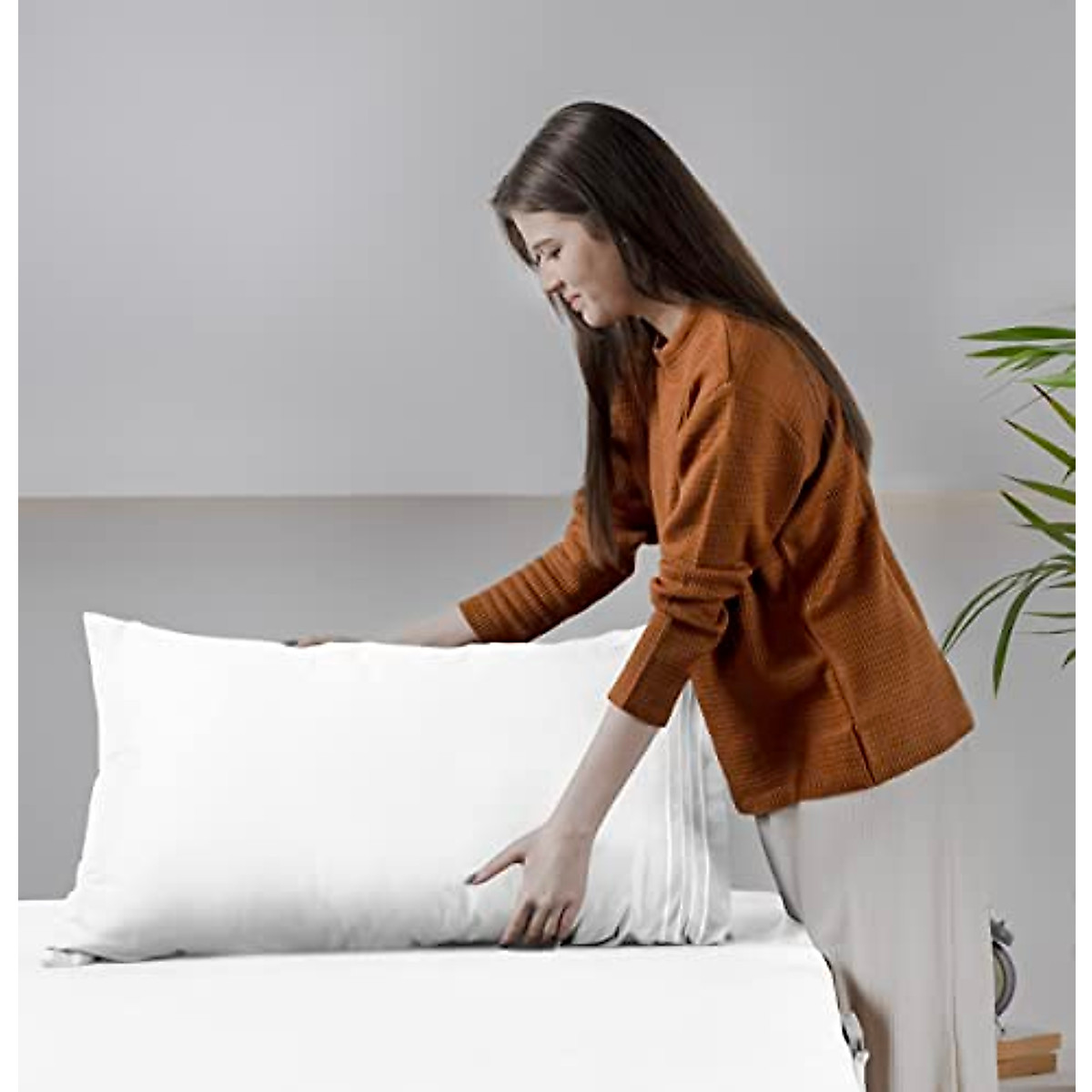 Utopia Bedding Queen Sheet Set – Soft Microfiber 4 Piece Luxury Bed Sheets with Deep Pockets - Embroidered Pillow Cases - Side Storage Pocket Fitted Sheet - Flat Sheet (White)