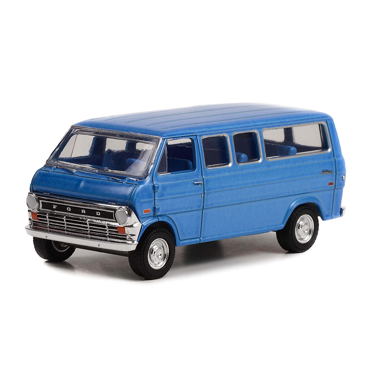 1972 Club Wagon Van Blue Metallic w/Blue Interior Starsky and Hutch Hollywood Special Edition Series 2 1/64 Diecast Model Car by Greenlight 44955 E