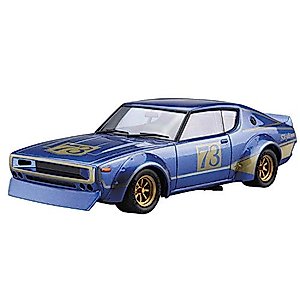 Aoshima Bunka Kyozai 1/24 The Model Car Series No. 48 Nissan KPGC110 Phantom Kenmeri Racing #73 Plastic Model