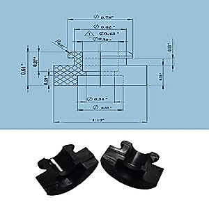 12 Pack Rubber Feet,High Damping Vibration Damping Rubber Ring for Electric Motor,Refrigeration Compressor,Quiet Vibration Reduction Place (Chlorobutyl)