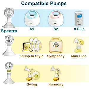 Nenesupply 6 pc Duckbill Valves Compatible with Medela and Spectra Pump Parts Use on Spectra S2 Spectra S1 Pump in Style Harmony Symphony Replace Spectra Duckbill Valves and Medela Valve