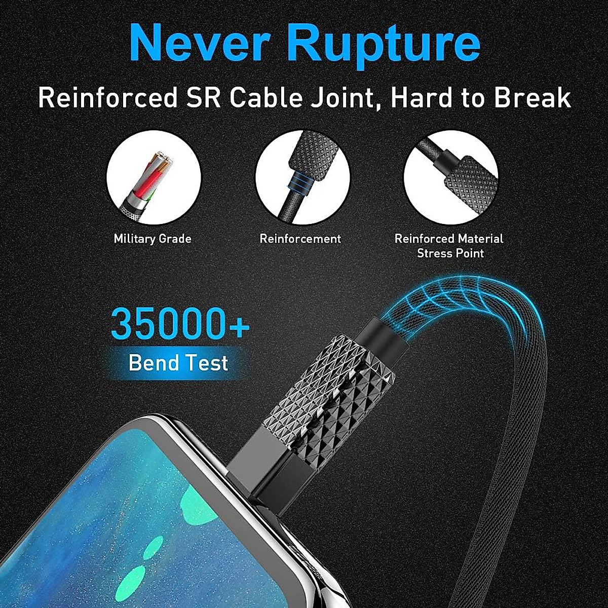 USB Type C Cable Phone Charger, 16FT/5M Type C Charging Cable with Braided Nylon for Samsung Galaxy S10 S9 S8 S20 Plus A51 A11, Note 10 9 8, PS5 Controller, USB C Charger