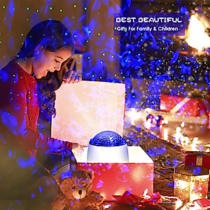 Galaxy Projector,Star Projector for Bedroom,Remote Control & White Noise Bluetooth Speaker,8 Soother Sounds,Timer,LED Night Lights for Kids Room, Adults Home Theater, Party, Living Room Decor