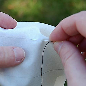 20 pcs. Large Eye Hand Sewing Needles - 1.5 inch Long in Needle Storage Tube with Needle Threader