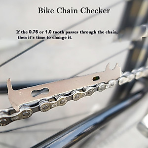 COTOUXKER Bike Chain Tool, Bicycle Chain Tool with Master Link Plier Chain Breaker and Chain Checker for Bike Chain link Removal Repair
