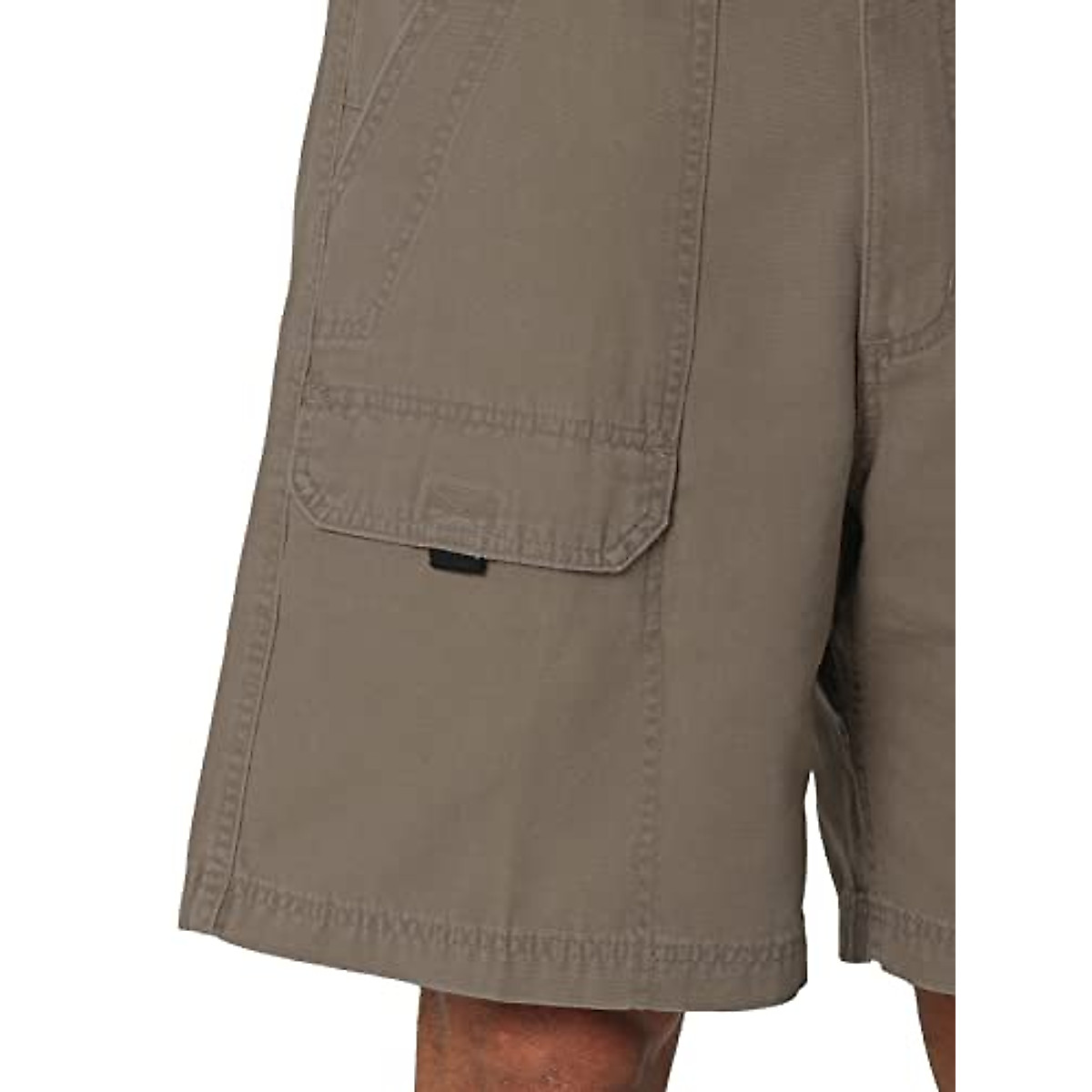 Wrangler Authentics mens Canvas Utility Hiker cargo shorts, Earth Green, 36 US