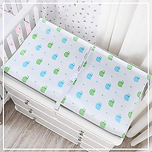 Entyle Changing Pad Covers - Ultra Soft Plush Baby Changing Table Cradle Sheets, 32"x16" Wipeable Stretchy Diaper Pad Covers for Infants Baby Boys Girls (White)