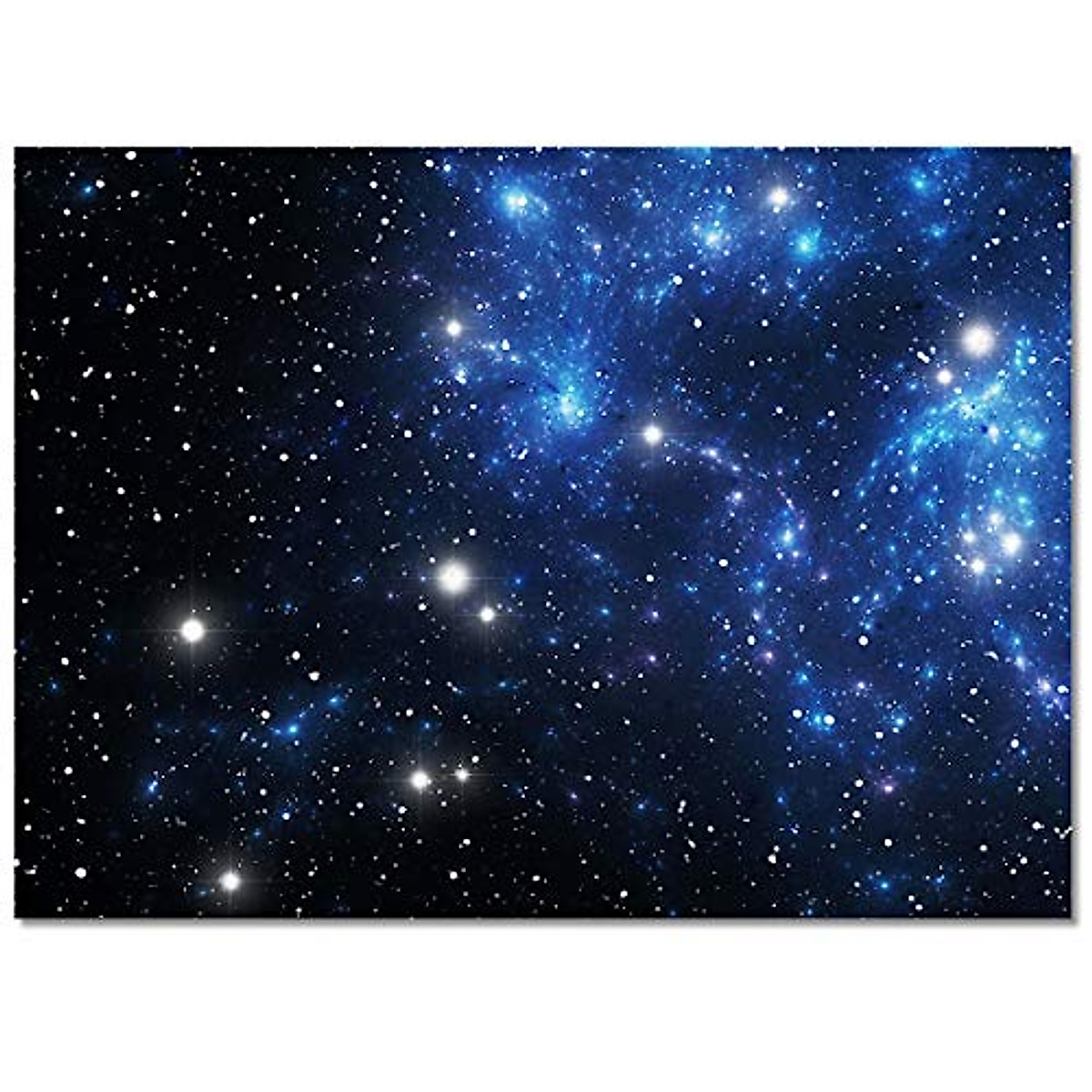 Constellation Large Area Rugs 5' x 7', Throw Carpet Floor Cover Nursery Rugs For Kids, Outer Space Star Nebula Astral Cluster Astronomy Theme Galaxy Mystery Modern Kitchen Mat Rugs For Bedroom