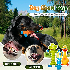 Wettarn 9 Pack Latex Squeaky Dog Toys 7 Inch Soft Rubber Dog Chew Toy Animal Standing Stick Puppy Fetch Interactive Play Assorted Animal Accessories for Small Medium Large Pet(Classic)