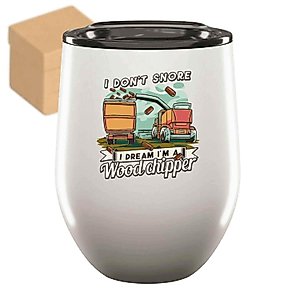 Diy Enthusiast Gift For Tools Lovers, Dad's Wood Chipper-inspired Present - The Gift On 12oz Wine Tumbler Cup