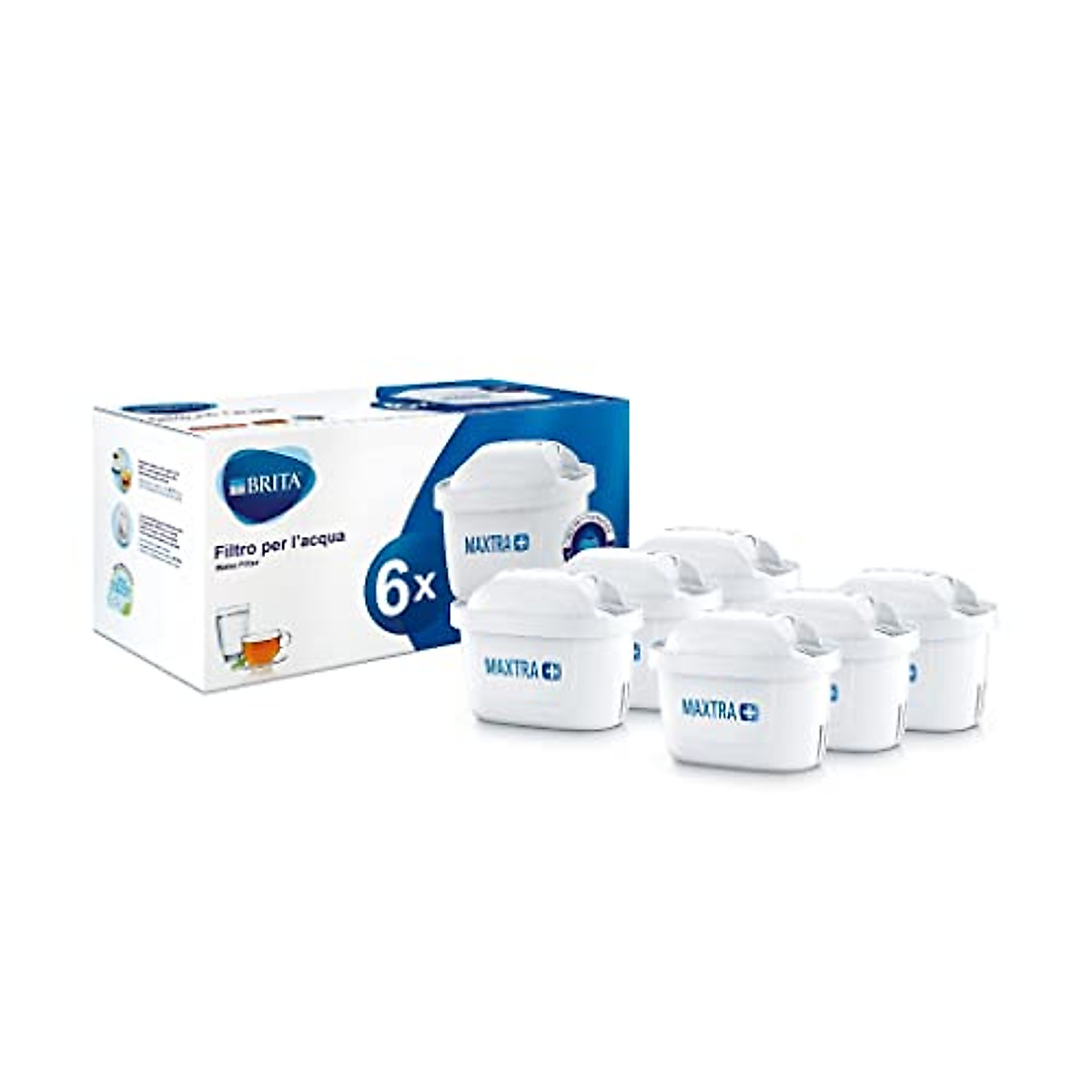 BRITA MAXTRA+ Water Filter Cartridges - Pack of 6 (EU Version)