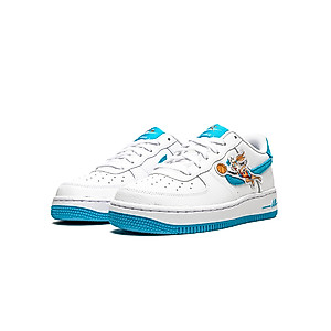 Nike Kids Boys Air Force 1 gs Dm3353 Sneakers, White/Light Blue Fury-white, 6.5 Big Kid